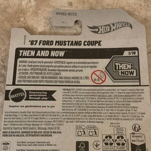 Mattel | Toys | Mattel Hot Wheels 67 Mustang Then And Now 2 121250 Ford ...